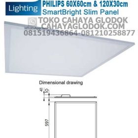 Lampu LED 30x120 cm LED 60 watt Big Panel - Cahaya Glodok