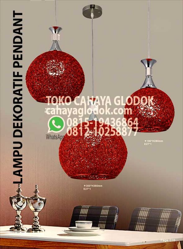 Lampu Pendant Resto Cafe Dekoratif E27 - Cahaya Glodok