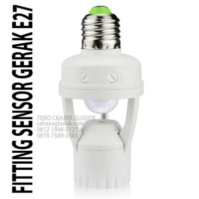 Fitting Lampu Sensor Gerak E27 - Cahaya Glodok