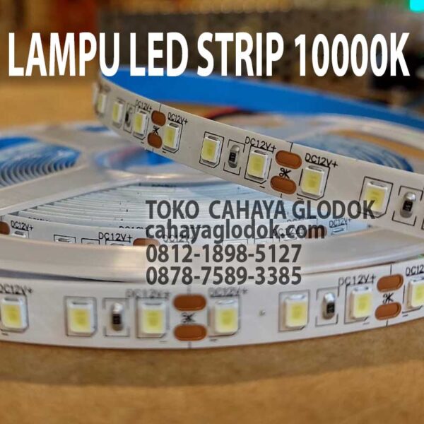 Lampu LED STRIP 10000K 120 LEDs SMD 2835 - Cahaya Glodok