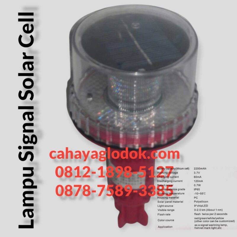Lampu Signal Solar Cell Blitz Flashing - Cahaya Glodok
