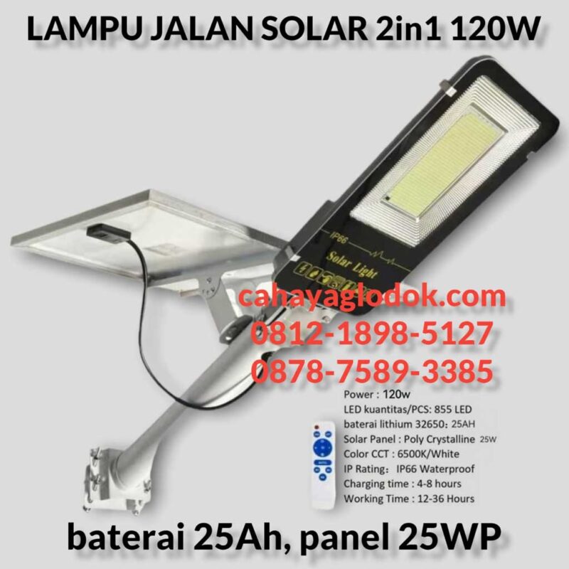 Lampu SOLAR CELL 200W LED Street Light - Cahaya Glodok
