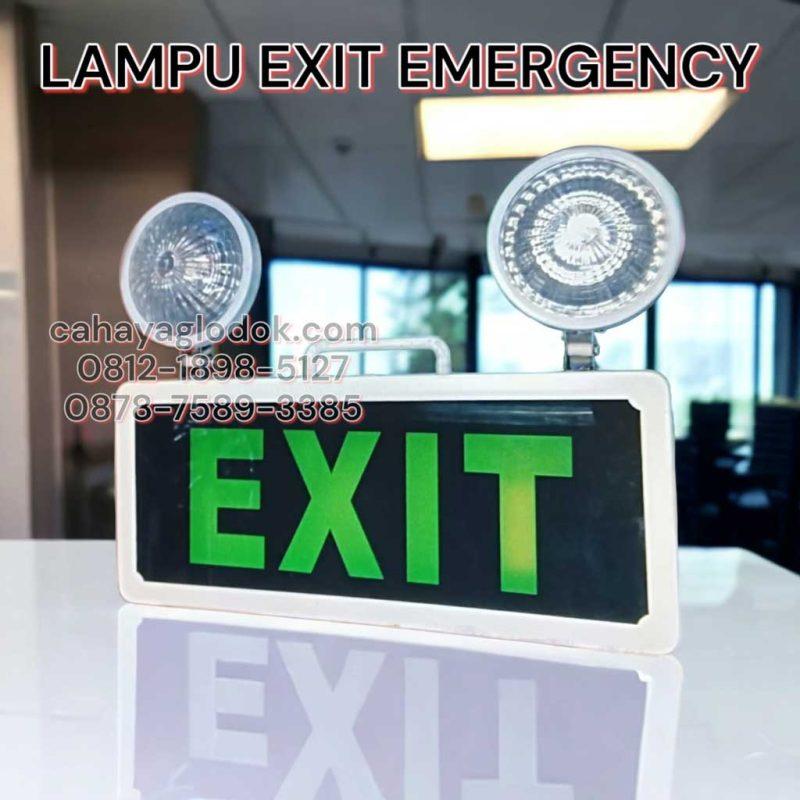 Lampu EXIT Mata Kucing 2x3W LED Terbaru - Cahaya Glodok