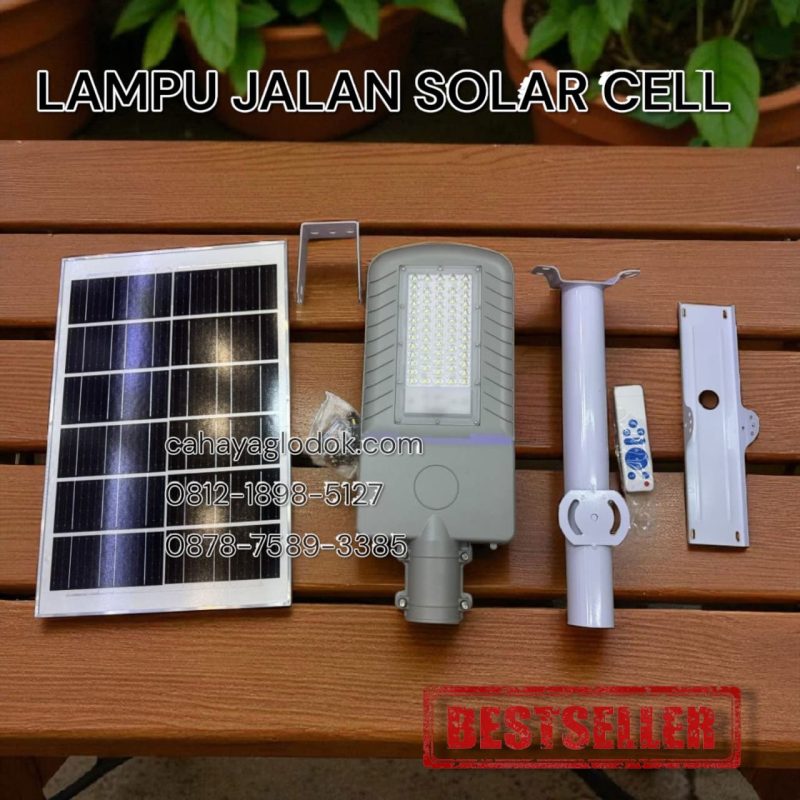 Lampu Jalan Solar 180W Model 2in1 Terbaru - Cahaya Glodok